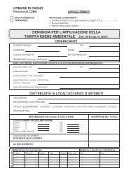 modulo fac-simile dichiarazione di residenza.pdf - Comune di Cagno