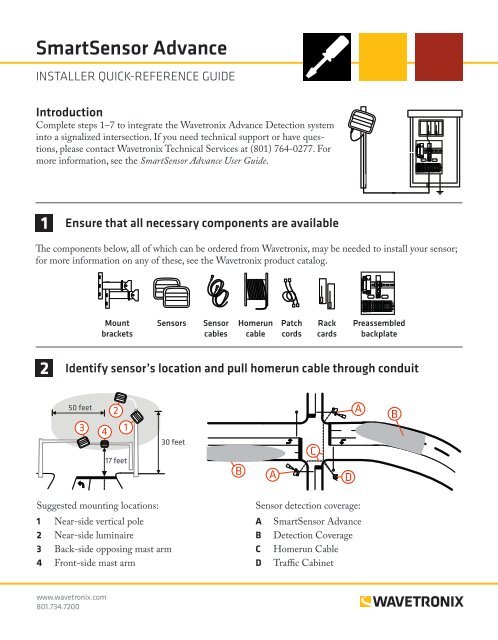 Wavetronix SmartSensor Advance - Signal Control Products, Inc.