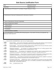 SINGLE/SOLE SOURCE JUSTIFICATION