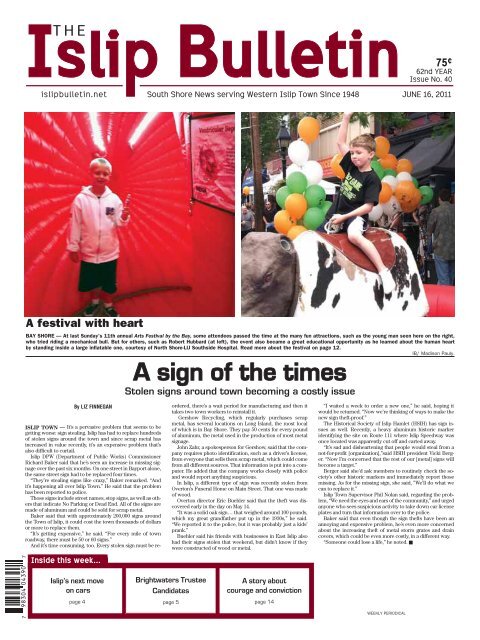 A sign of the times - Islip Bulletin