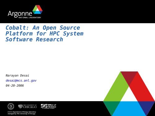 Cobalt: An Open Source Platform for HPC System Software Research