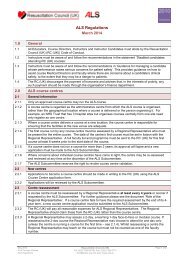 Appraisal form for identifying ALS Instructor Potential - Resuscitation ...