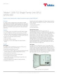 Tellabs 1600-612 Single Family Unit (SFU) ONT - MoCA