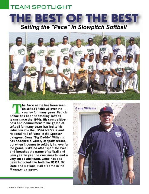 Team Spotlight - Softball Magazine