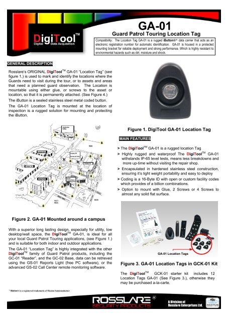 Visio-DigiTool GA-01 Data Sheet 170204.vsd - Fairfax Electronics
