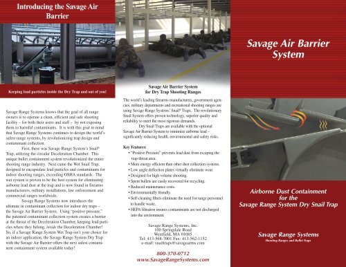 Savage Air Barrier System - Savage Range Systems