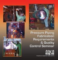 Pressure Equipment Safety Regulation User Guide - ABSA