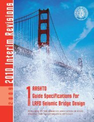 The Use of AASHTO LRFD Bridge Design Specifications with Culverts
