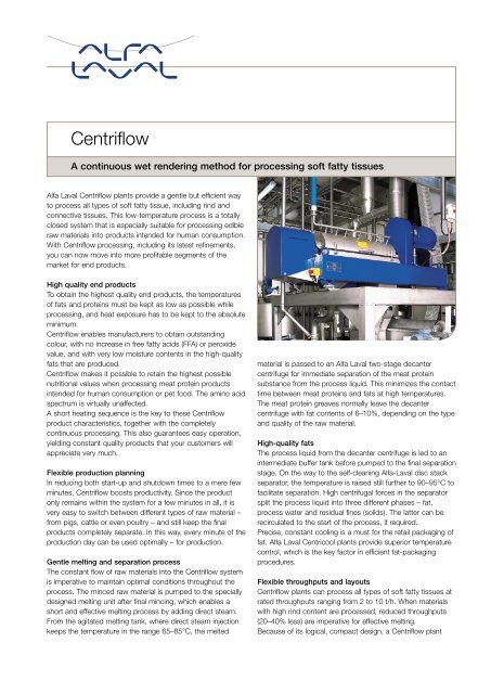 Centriflow - Alfa Laval
