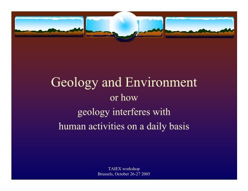 Geology and Environment