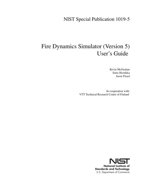 Fire Dynamics Simulator (Version 5) User's Guide - fds-smv