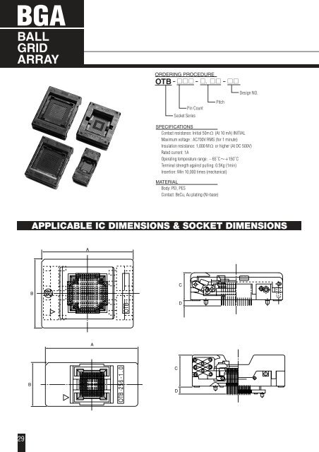 bga ball grid array - Enplas ETS