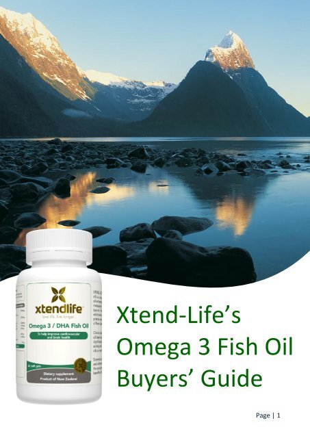 Xtend-Life's Omega 3 Fish Oil Buyers' Guide