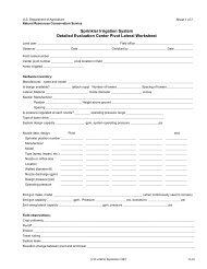 Irrigation System Inventory Worksheet - NRCS Irrigation ToolBox ...