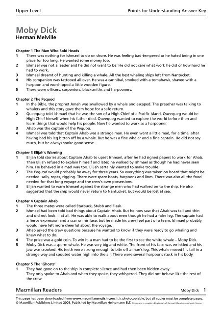 Moby Dick - Macmillan Readers