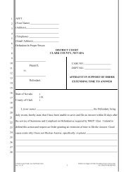 motion to modify visitation and child support - the Clark County ...