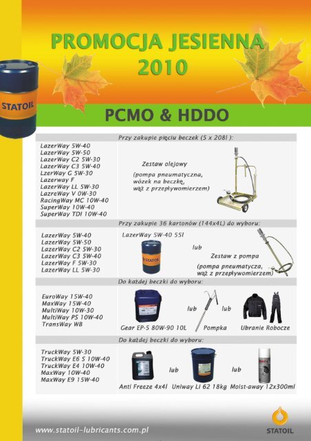 LazerWay 5W-40 LazerWay 5W-50 - PROFIT-STAT EP Szynkiewicz ...