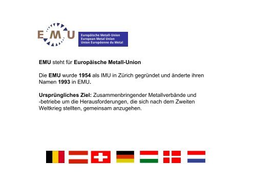 EMU-Präsentation (Deutsch) - Europäische Metall-Union