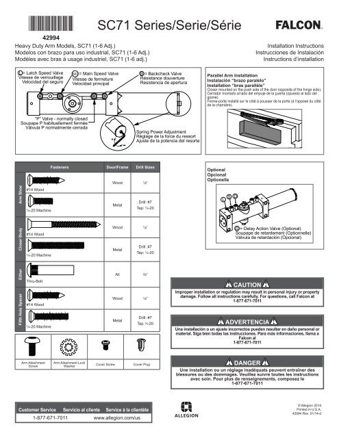 sc 71 series door closer - Dor-O-Matic Closers