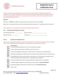Instructions for the Single/Sole Source Justification Form - DFA