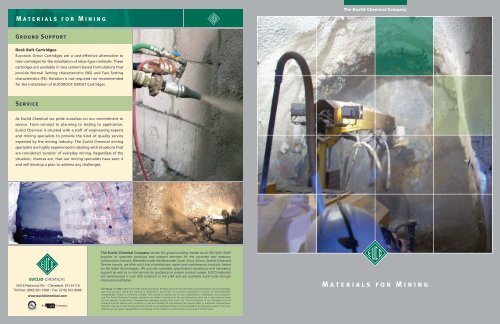 Mining Brochure - Euclid Chemical Co