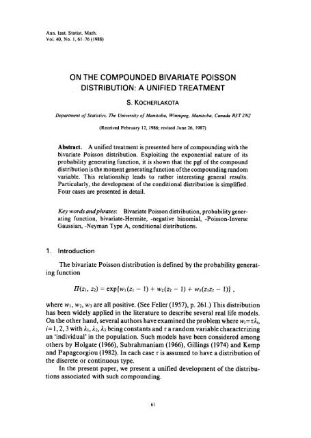 On the compounded bivariate Poisson distribution: A unified treatment