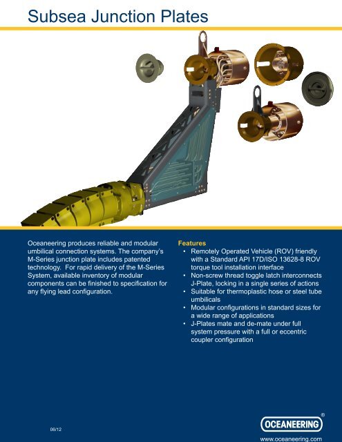 Subsea Junction Plates - Oceaneering