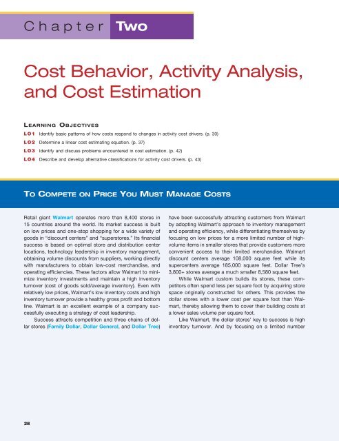 Cost Behavior Activity Analysis And Cost Estimation