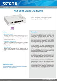 HES-3106 Series Managed CPE Switch - connection technology ...