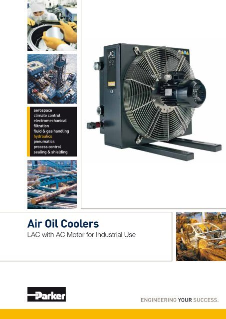 Air oil coolers LAC with AC motor for industrial use - Olaer.de
