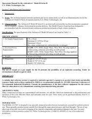 Model HME Micro Abrasive Blasting Unit Manual - Airbrasive