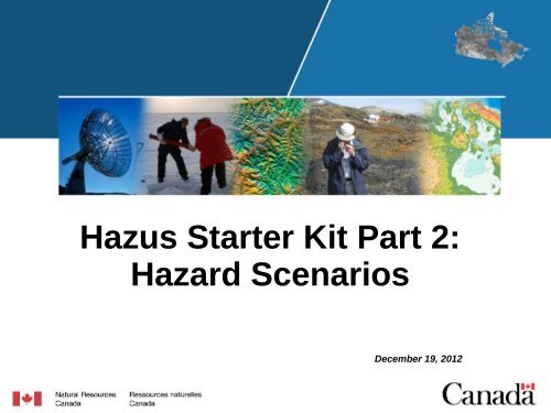 Hazus Starter Kit Part 2: Hazard Scenarios - USEHAZUS