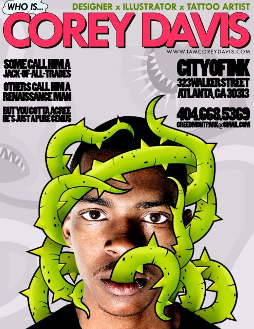 DESIGNER X ILLUSTRATOR X TATTOO - Who is Corey Davis?