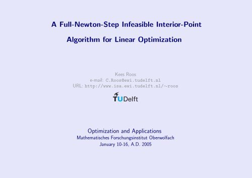 A Full Newton Step Infeasible Interior Point Algorithm For Linear