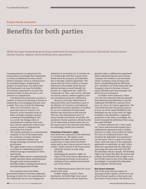 Ranjan Narula Associates - World Trademark Review