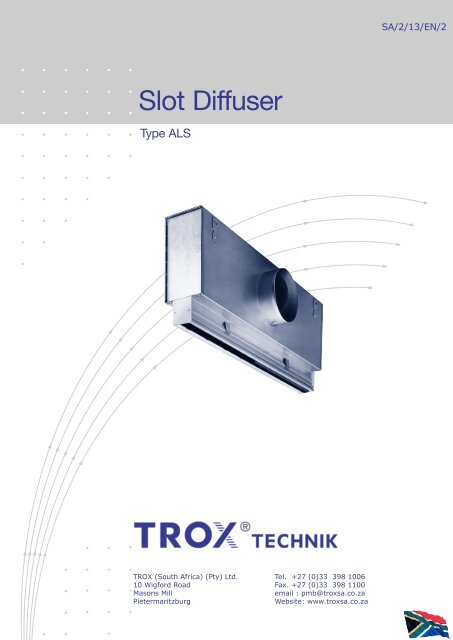 SLOT DIFFUSER ALS Rev2.indd - TROX