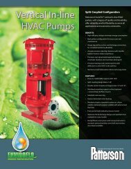Double Suction Split Case Pumps - Patterson Pump Company
