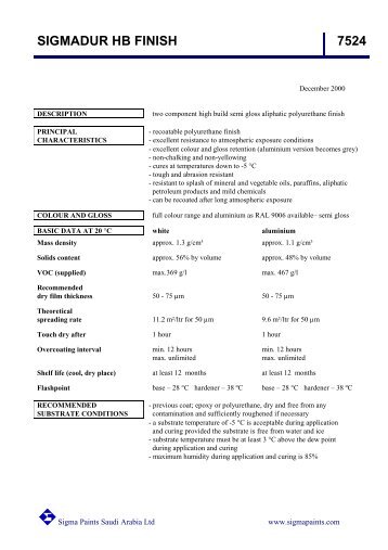 0867 Sigmadur Finish Semi Gloss - SIGMA PAINTS