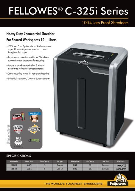 Fellowes C-325i Brochure.pdf - ClickCat