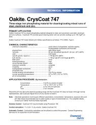 Oakite CrysCoat® LWT - Industrial Cleaning Supply