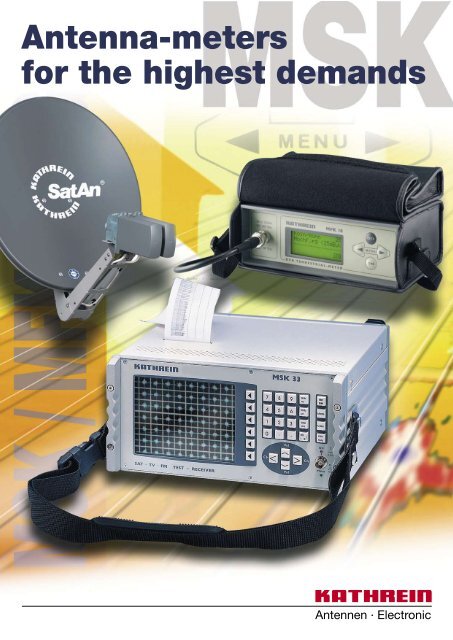 Sat/TV/FM signal meters
