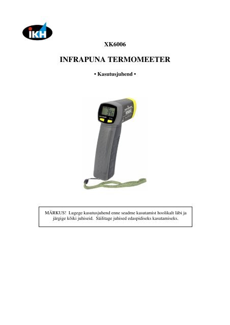 INFRAPUNA TERMOMEETER