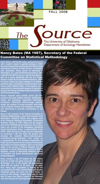 Nancy Bates (MA 1987) - Department of Sociology