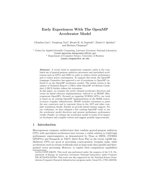 paper - ROSE compiler infrastructure