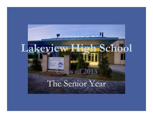 12th Grade - Lakeview Public Schools