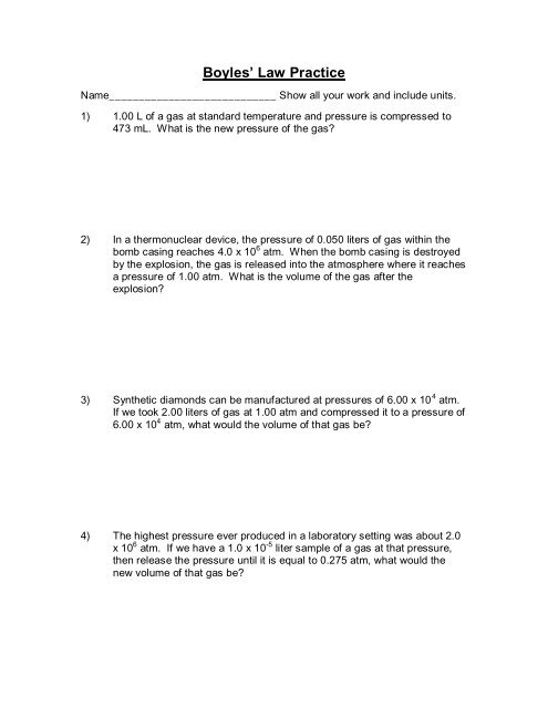Boyle's Law Practice