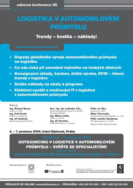 Program konference - CCB