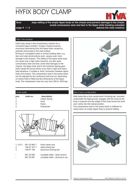 Hyfix Body Lock - Hyva
