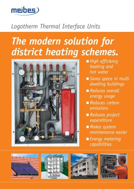 Meibes Logotherm Thermal Interface Units - Pegler Yorkshire