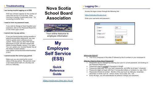 My Employee Self Service (ESS)
